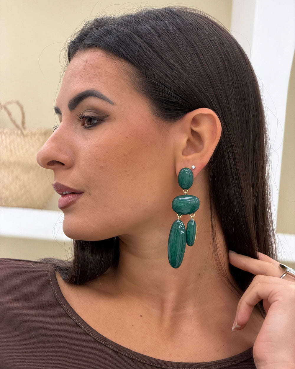 Orecchini Petral Verde